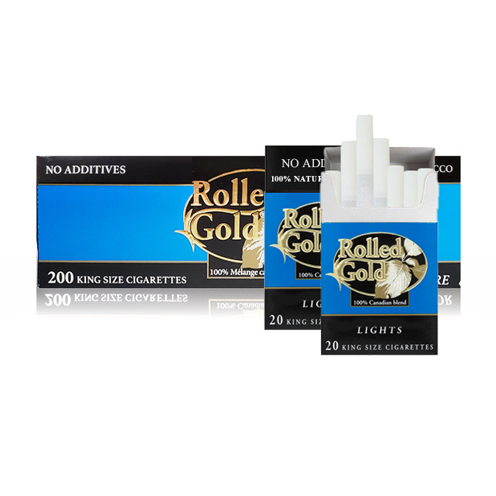 Dispensary Toronto | Rolled Gold Lights Cigarette Pack | Indigenous ...
